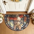 A Easter Carpet Semicircle Doormat Absorbent Non Slip Foot Mat For ...
