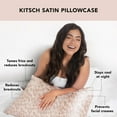 Kitsch Satin Sleep Set for Adults: Satin Pillowcase, Eye Mask, Volume ...