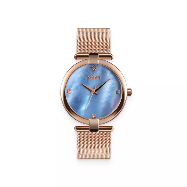 Blue Dial Women’s Gold Quartz Watch - Walmart.com