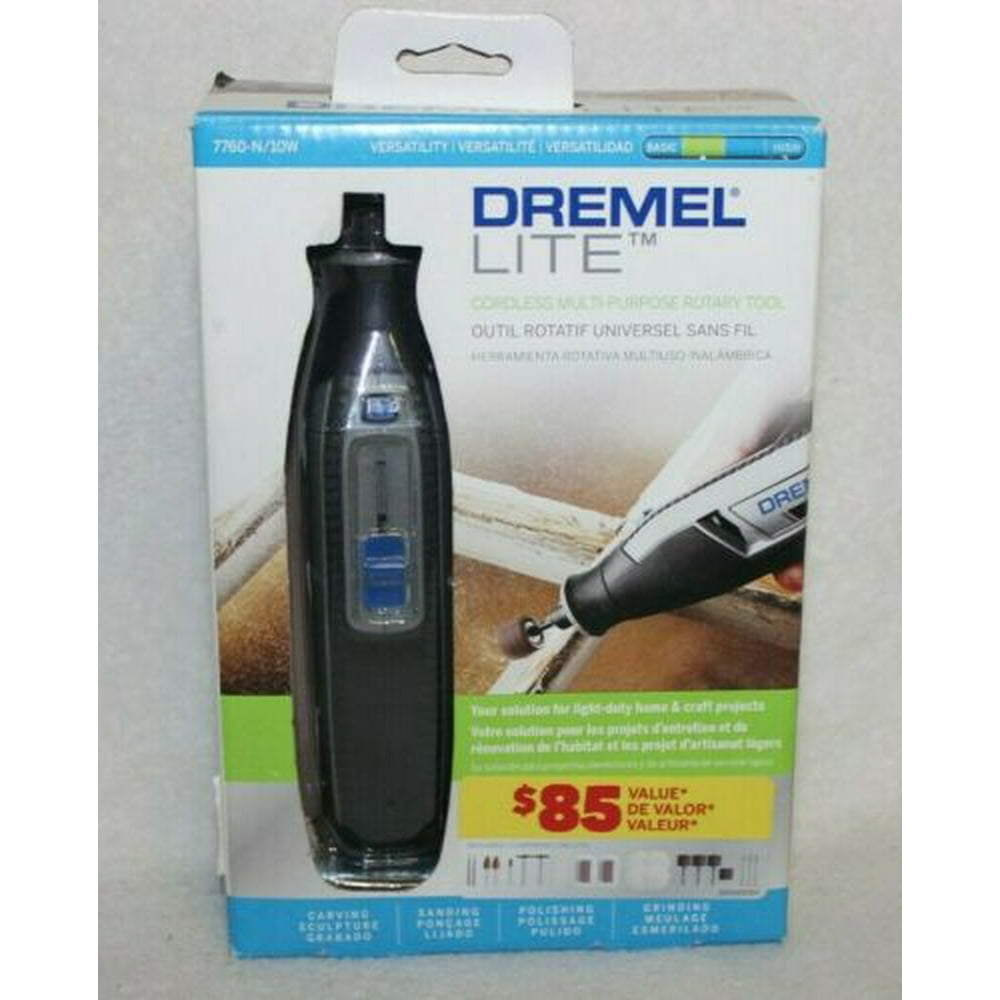 Brand Dremel Lite 7760-N/10W Cordless Multi-Purpose Rotary Tool Kit ...