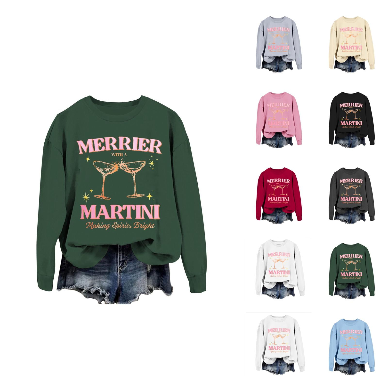 Click here for Generic Married With A Martini Christmas Sweatshir... prices