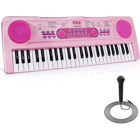 Electric Keyboard 49 Keys-Portable Digital Musical Karaoke Piano ...
