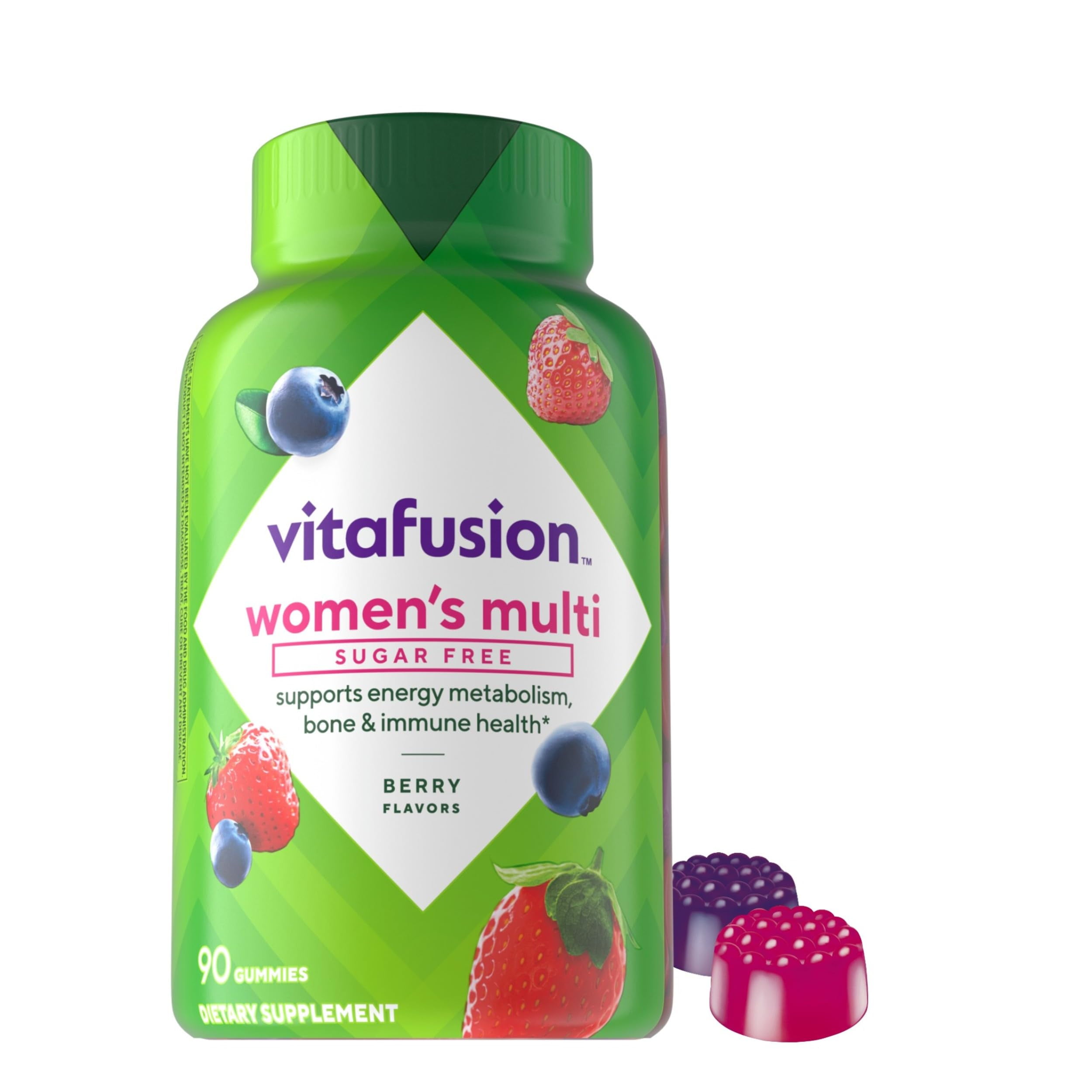 Suplemento multivitamínico Vitafusion sin azúcar para mujeres, 90 ...