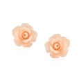 Bling Jewelry Womens Romantic Delicate Floral 3D Pale Pink Carved ...
