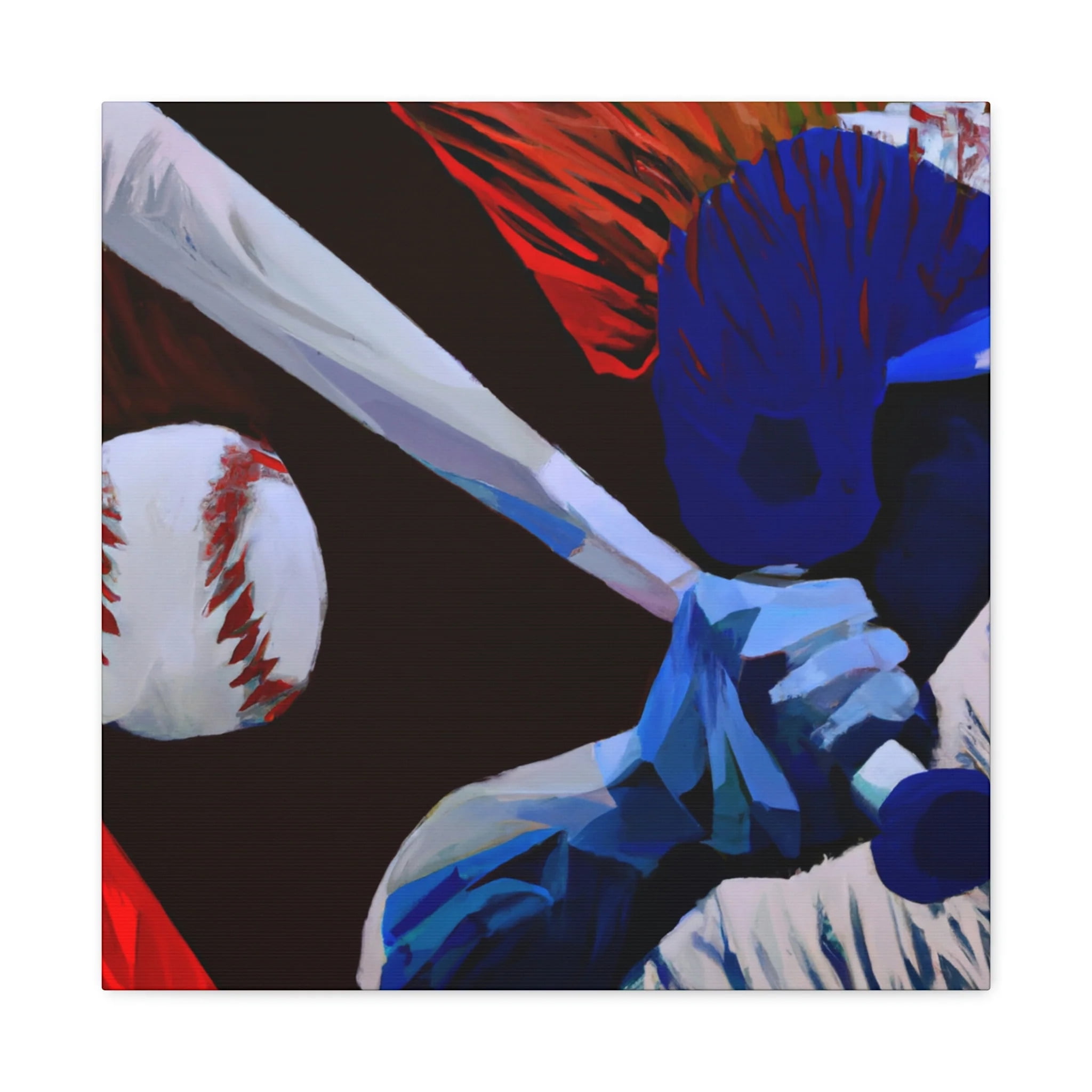 Baseball As Artwork - Canvas - Walmart.com