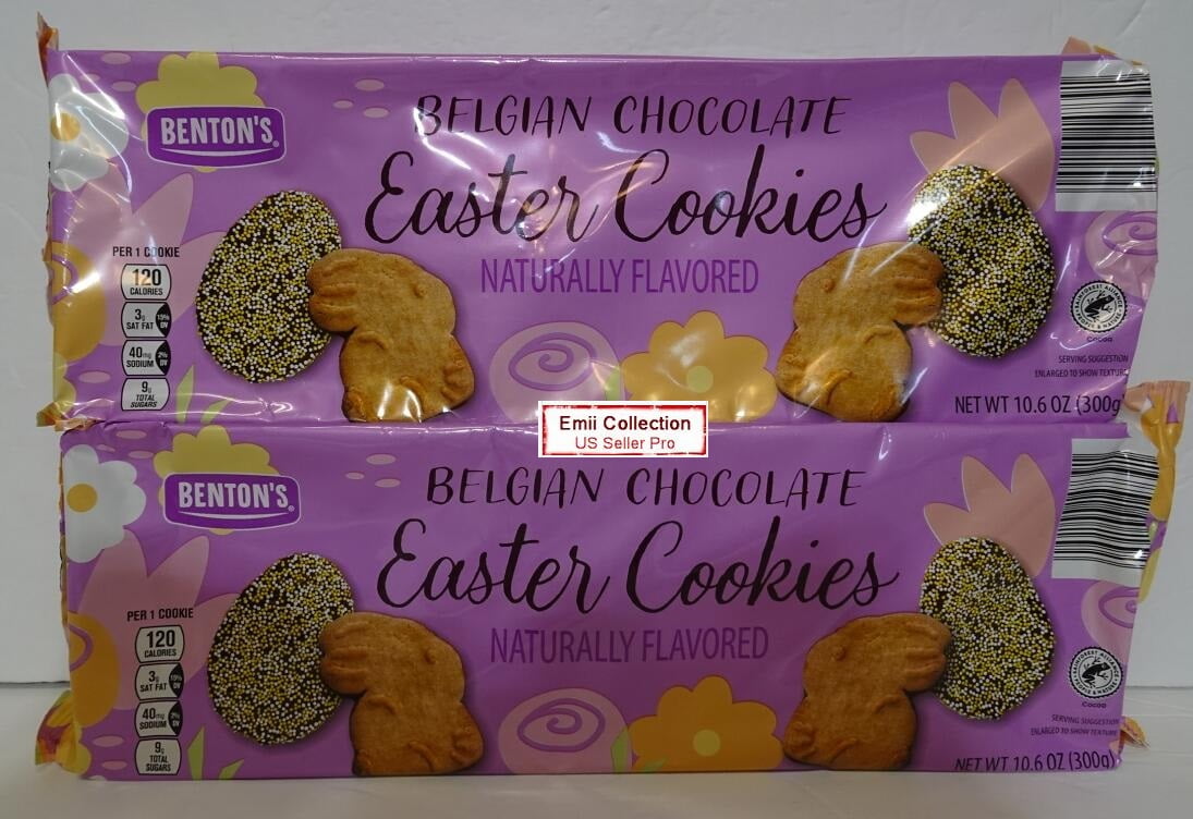Benton's Belgian Chocolate Easter Cookies Naturally Flavored 10.6oz ...