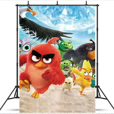 Angry Birds Backdrop Banner Party Supplies Poster Movie Theme ...