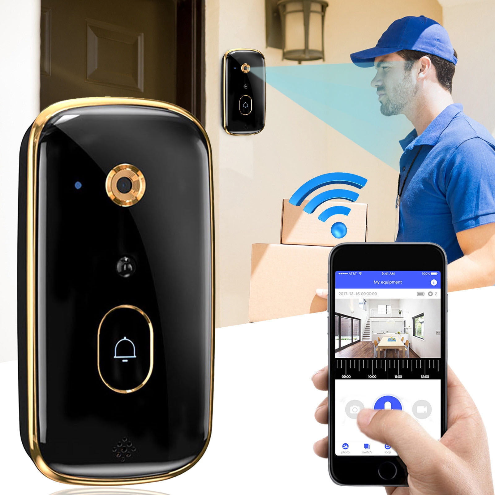 Click here for Unbranded Smart Video Doorbell Camera  1080p Hd  M... prices