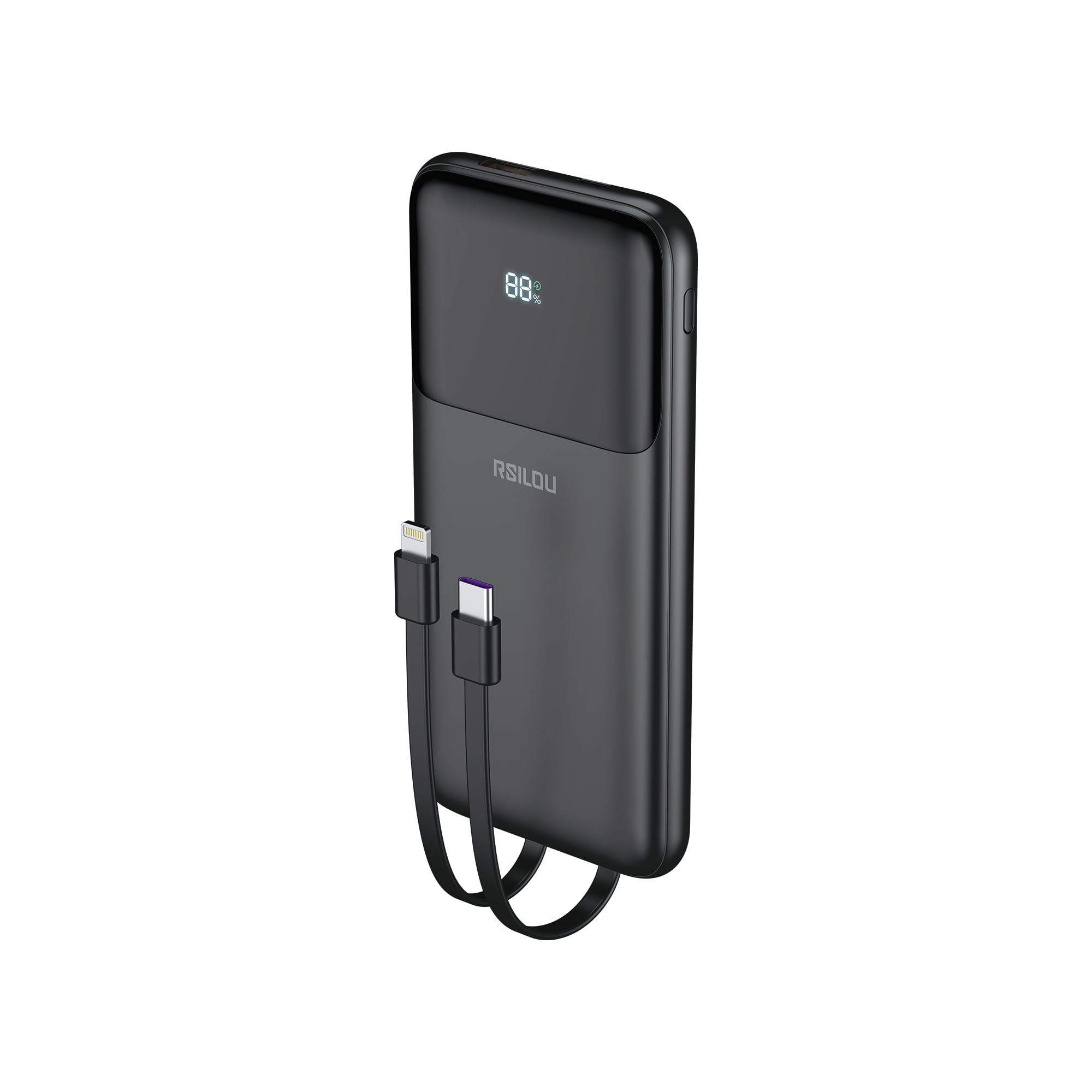 Click here for Rsilou R1012 - Built-In Usb-C & Lightning Cable Fa... prices