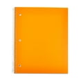 Pen + Gear Wide Ruled Poly 1-Subject Notebook with Inside Pockets, 9" x ...