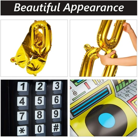 2 Pack Inflatable Radio Boombox Inflatable Mobile Phone and 16 Inch ...