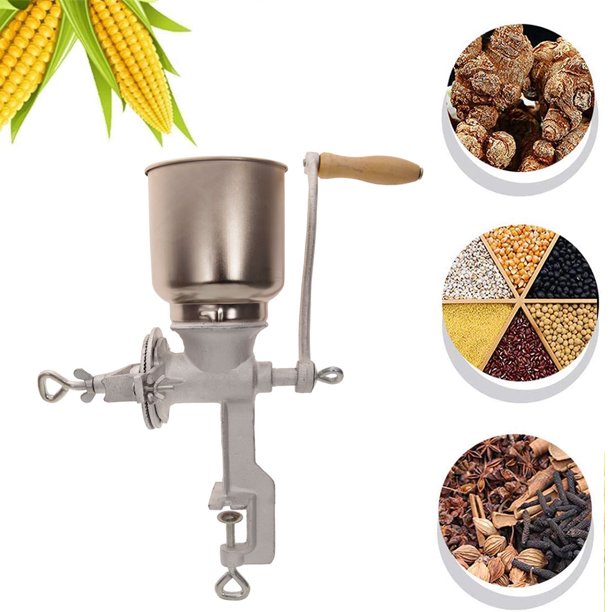 Veryke Grain Mill, Grain Grinder, Hand Cranking Operation Corn Grinder ...