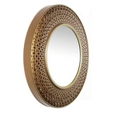 Infinity Instruments Bolly Gold/Copper Round Wall Mirror, 15.75-inch ...
