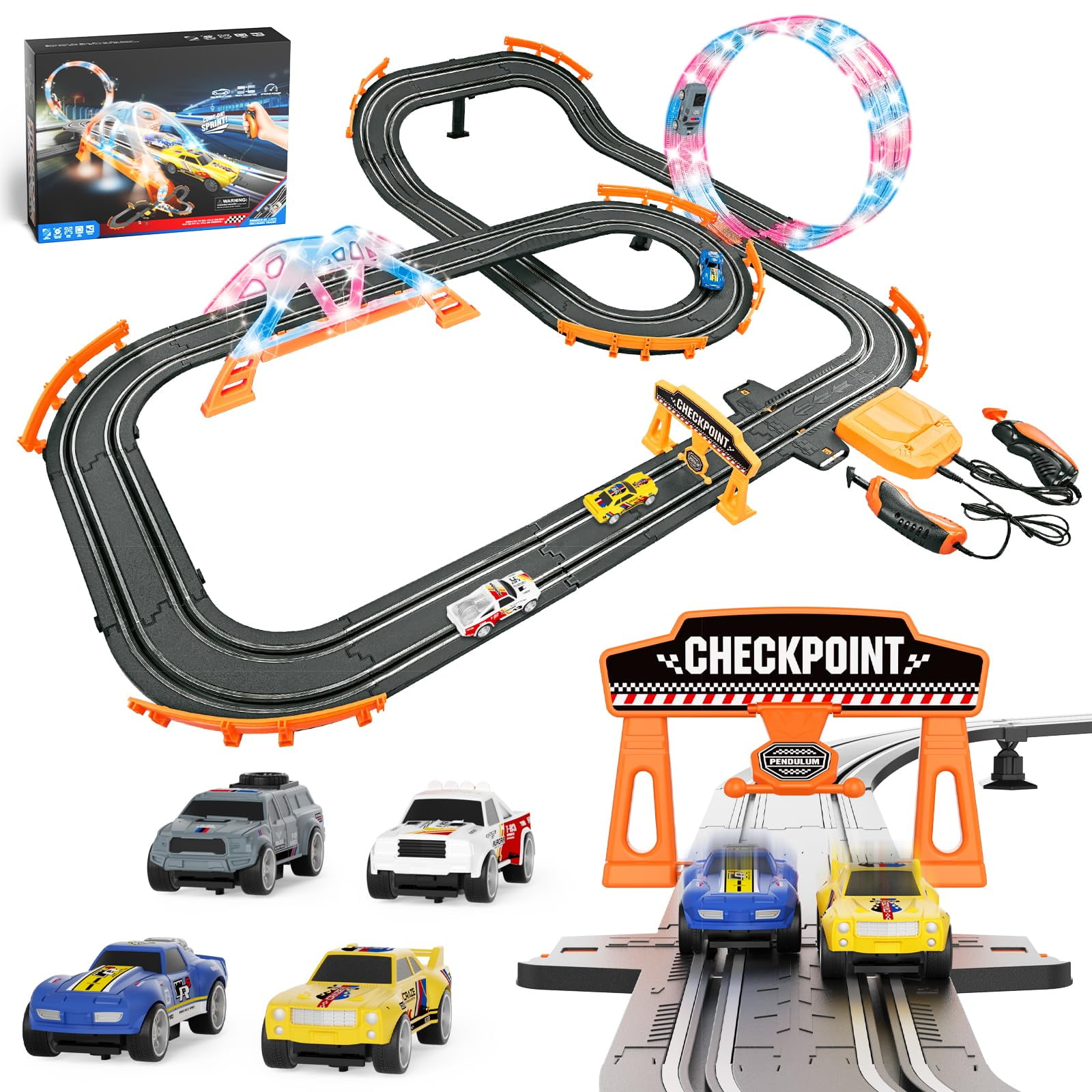 Click here for Jsdoogoo 2-In-1 Slot Car Race Track Sets - Electri... prices