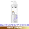 Pantene Silver Expressions Purple Shampoo, Reduces Brassiness, Lotus ...
