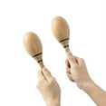 Musfunny Maracas Hand Percussion Rattles,Beech Wood Material Rumba ...