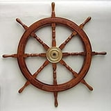 36" Nautical Wood Ship Wheels Handcrafted Captain's Boat Ship Steering ...