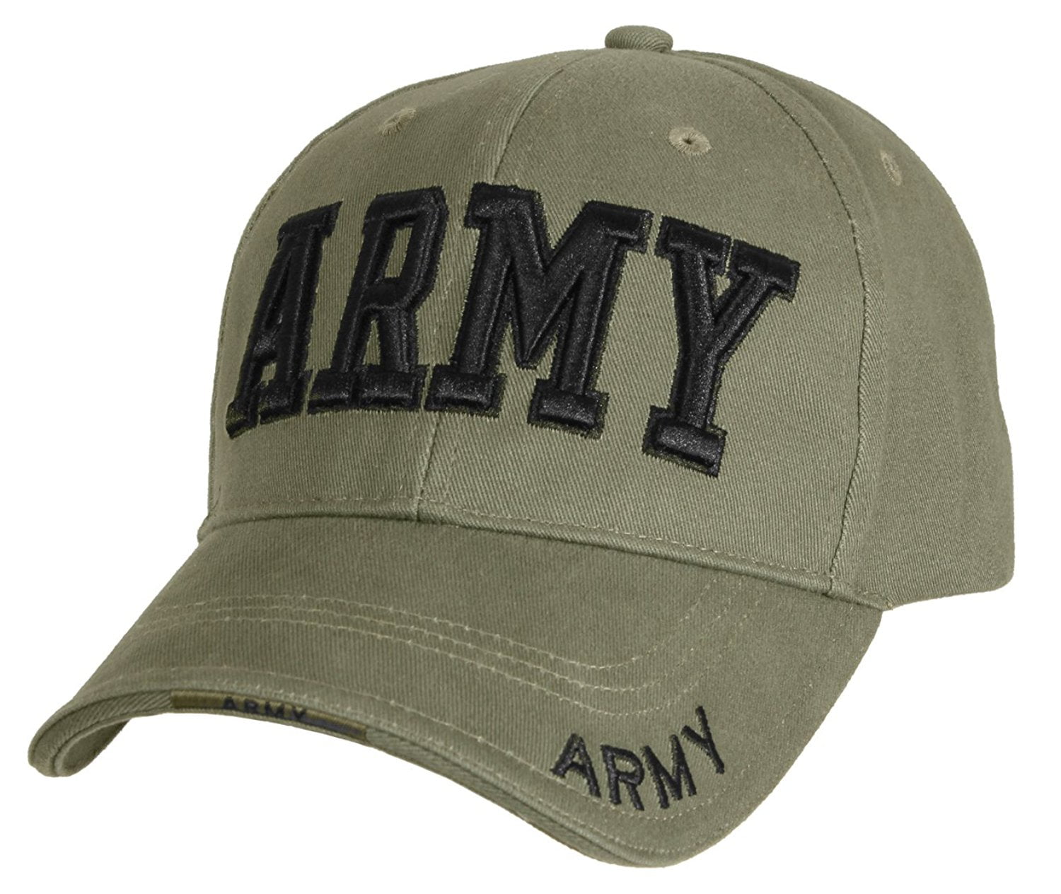 Rothco Deluxe Army Embroidered Low Profile Insignia Cap - Olive Drab ...