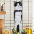 Black Hangable Hand Towel Simulation Cat Design Absorbent Face And Hand ...