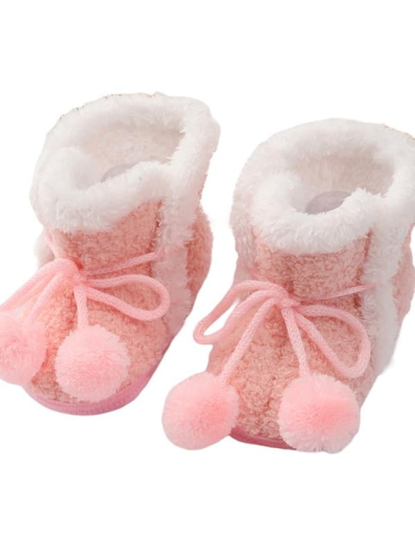 Topumt Winter Warm Baby Boys Girls Snow Boots Soft Sole Fur Infant ...