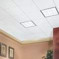 Armstrong 2x2 FISSURED Acoustic Ceiling Tiles for Suspended Ceiling Grids, 16-tiles per pack ...