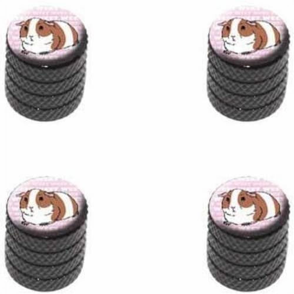 Guinea Pig Pet Critter Pink Tire Rim Wheel Aluminum Valve Stem Caps ...