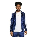 G-Style USA Men's Velvet Velour Tracksuit Set, Zipper Jacket and ...