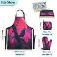 5 Pcs Kitchen Set Heat Resistant Oven Mitts and Non-Slip Pot Holders ...