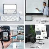 rosyclo 6-Ports Lightning USB Hub with HDMI, SD/TF Card Reader ...