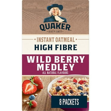 Quaker High Protein Triple Berry Instant Oatmeal - Walmart.ca
