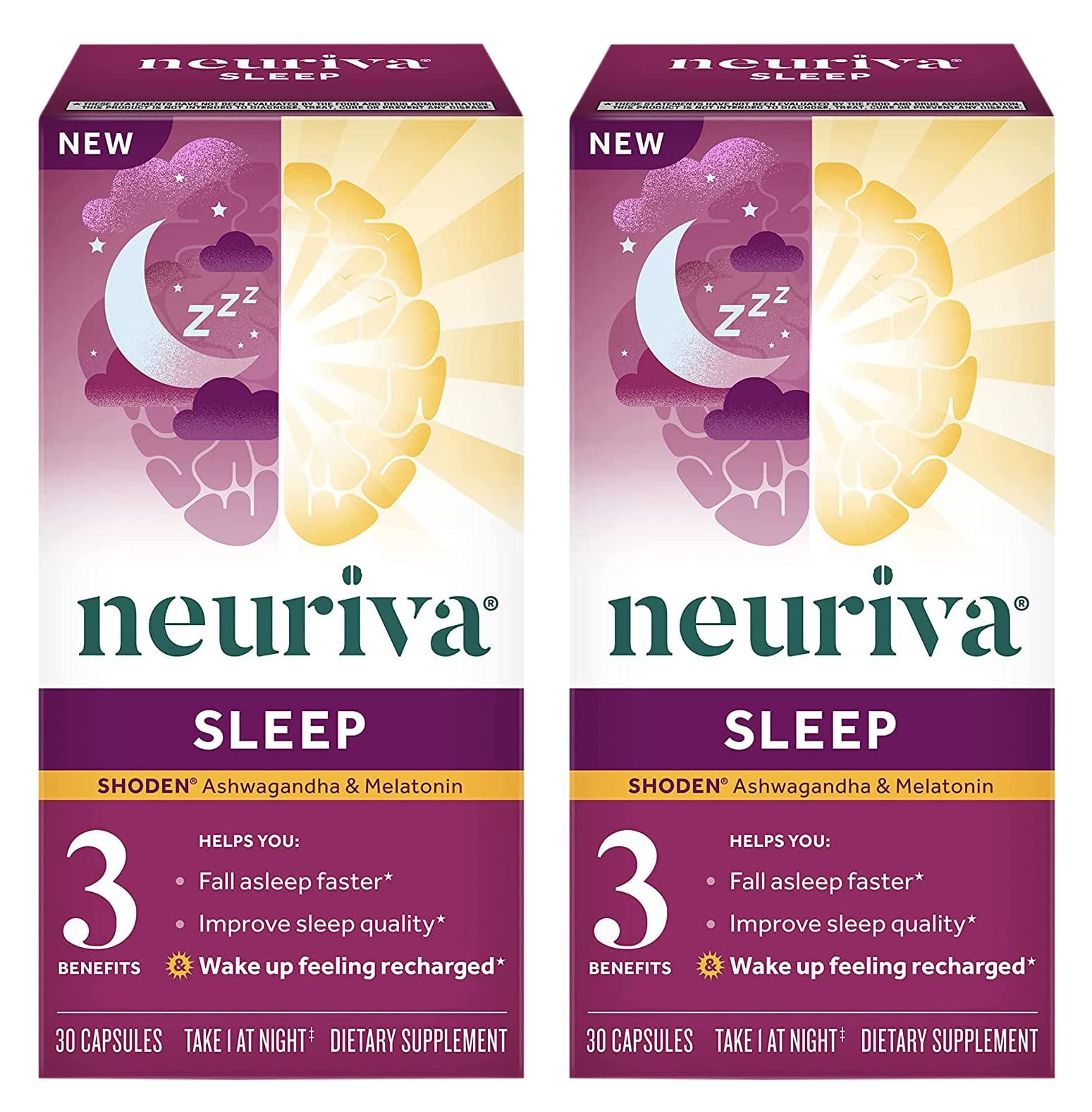 Buy Melatonin & Ashwagandha Sleep Support Supplement - Neuriva Sleep ...