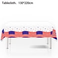 CQCYD Independence Day Tablecloth, Star Spangled Disposable Plastic ...
