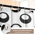 Black Egg Pattern Shower Curtain Sets 4 Piece Waterproof Bathroom Set ...