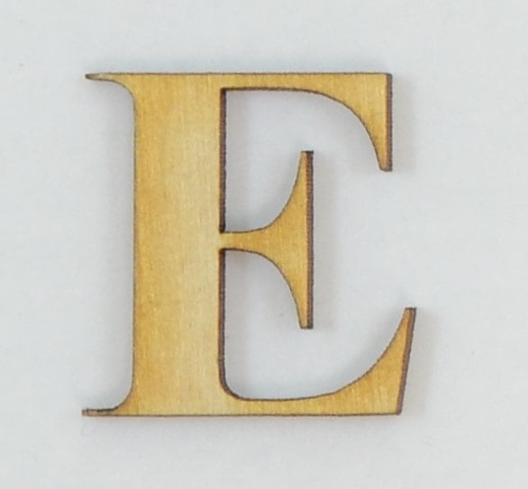 Times New Roman Wood Letter, single letter E (10 inch Tall, 1/8 inch ...