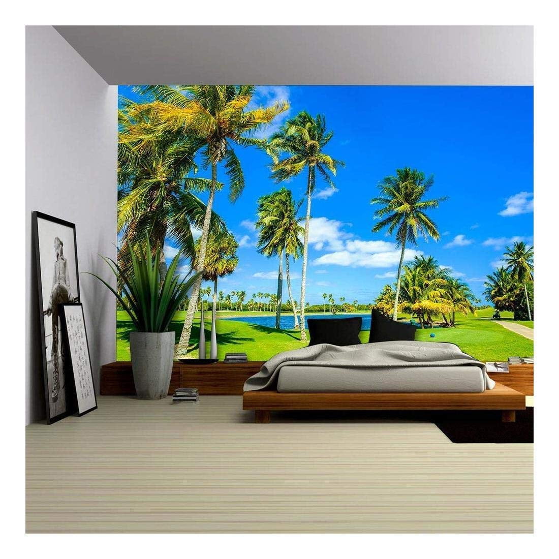 Wall26 Beautiful Golf Course Landscape in Miami. - Removable Wall Mural ...