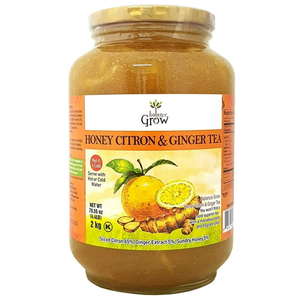 Balance Grow Honey Citron and Ginger Tea 70.55oz (4.4 lbs/2KG ...