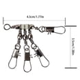 3-Way Split Fishing Swivels B Type Tackle for Crankbaits Spinnerbaits ...