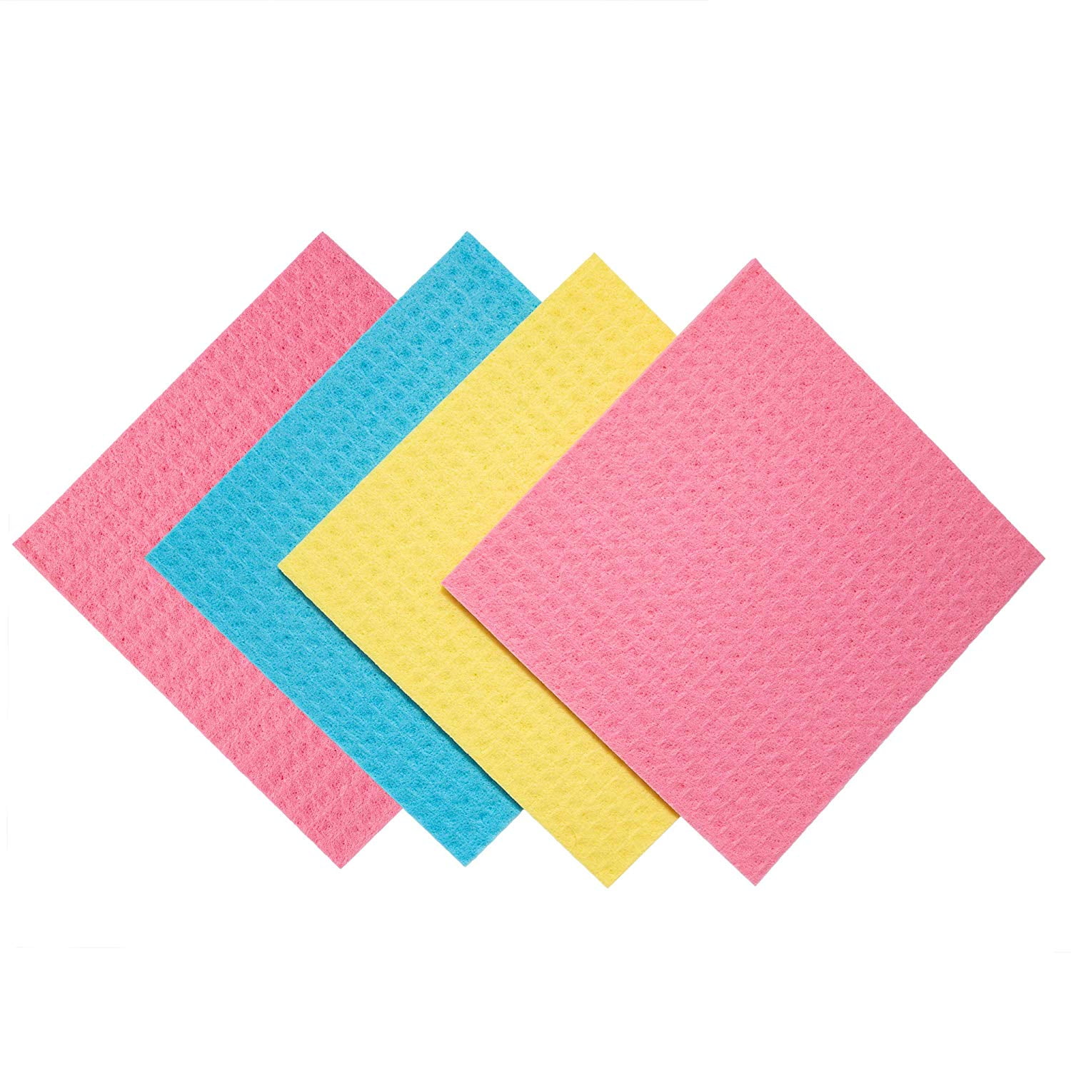 Paperless Kitchen Pack of 4 Eco-friendly Kitchen Cleaning Sponge Cloths ...