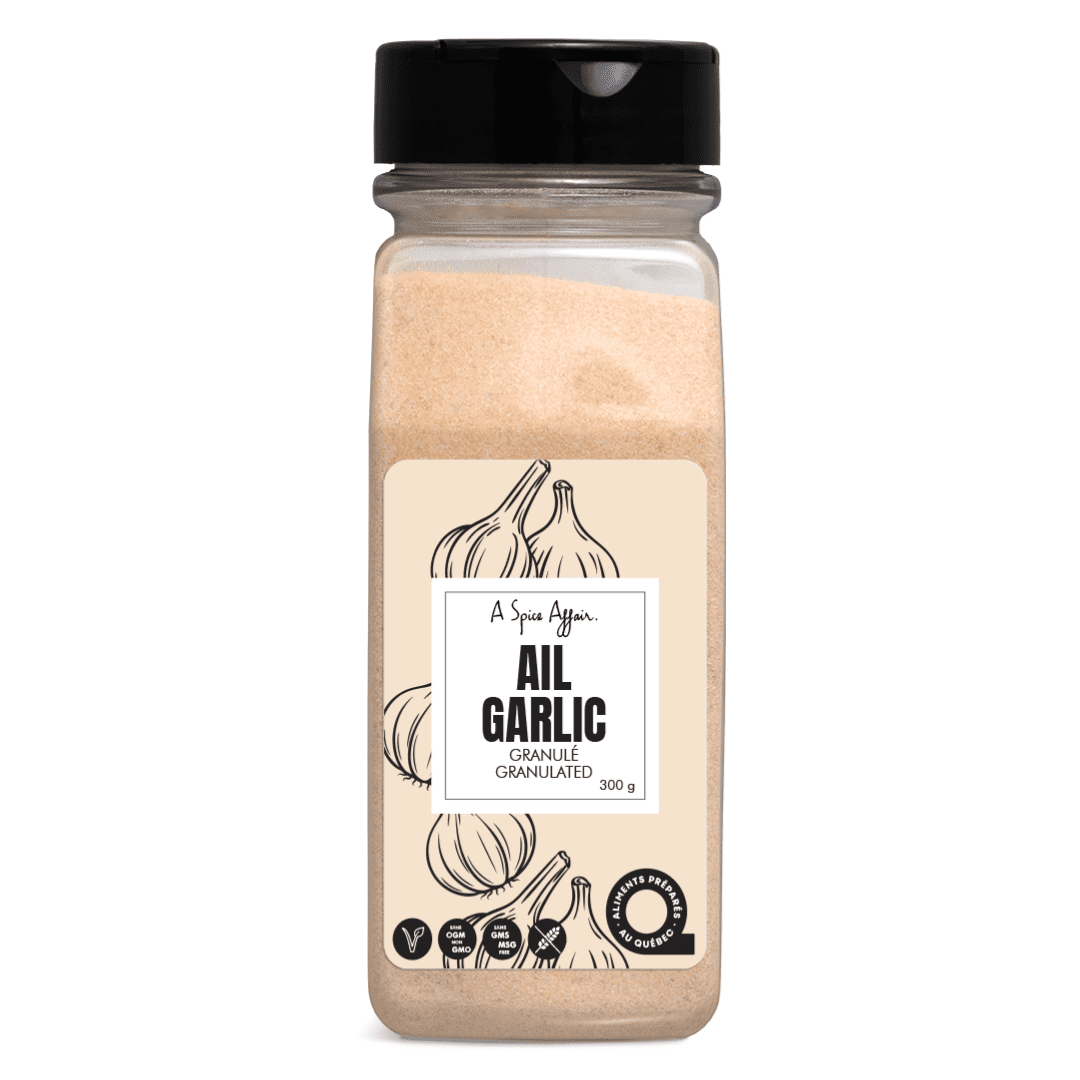 Garlic Granulated 300 g (10.6 oz) A Spice Affair Medium Shaker ...