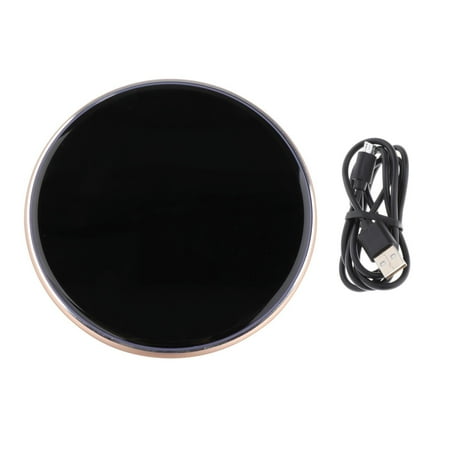 Small Qi Mirror Wireless Charger 10W Fast-Charging Pallet Round for ...