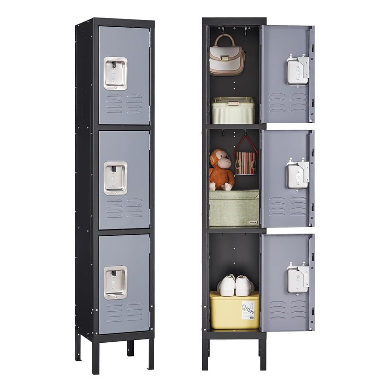 MIIIKO Metal Locker, Metal Lockers for Employees with Lock, Storage ...