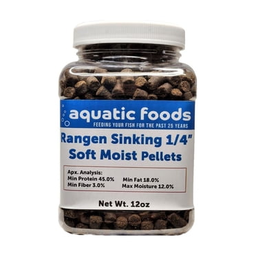 Aquatic Foods 1/8" Ragen's Soft Moist Sinking Pellets for Axolotls ...