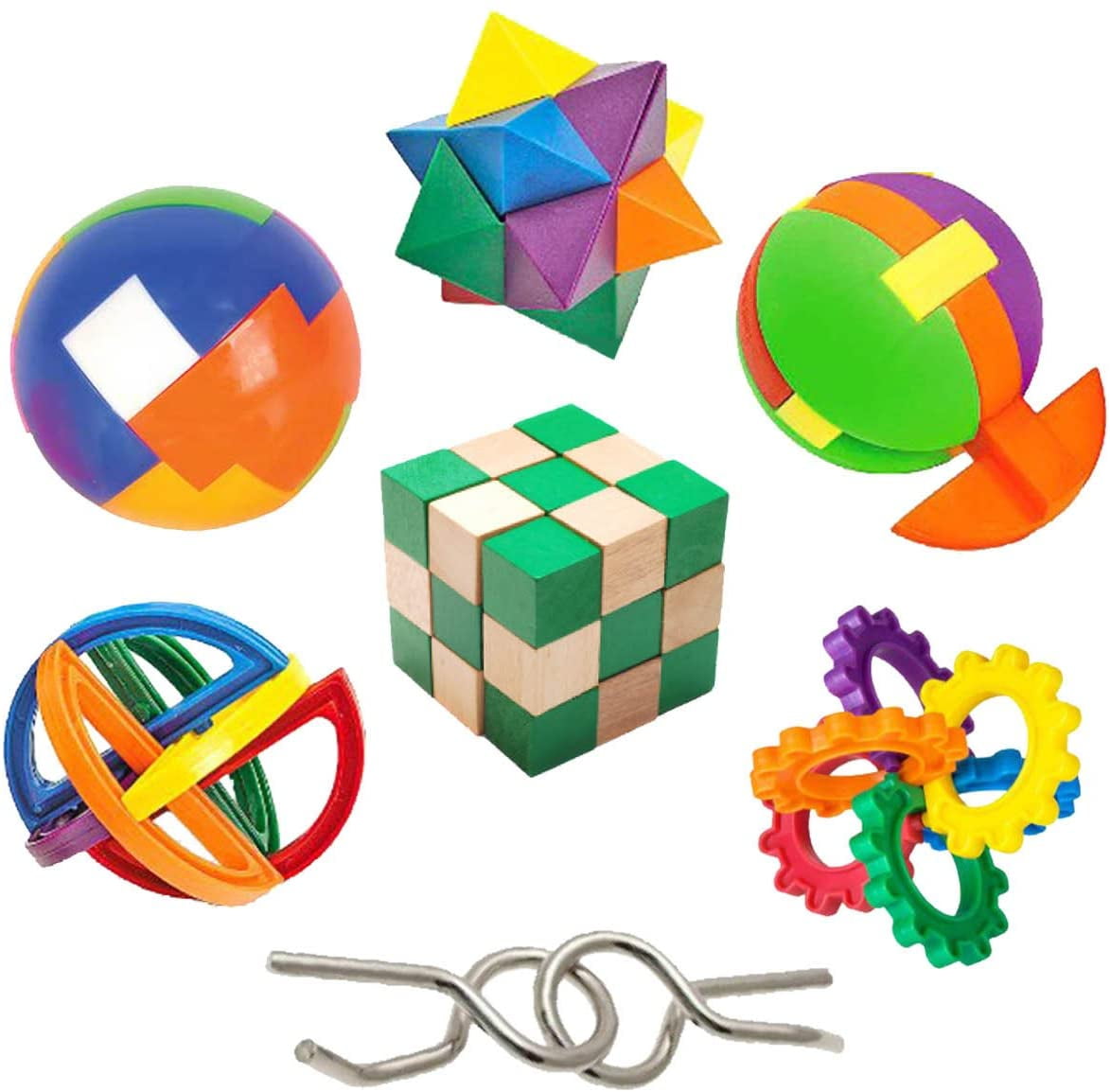 TOYSIE IQ Challenge Set By GamieUSA 7 Pcs Kids Educational Toys For 5 TOYSIE IQ Challenge Set By GamieUSA 7 Pcs Kids Educational Toys For 5