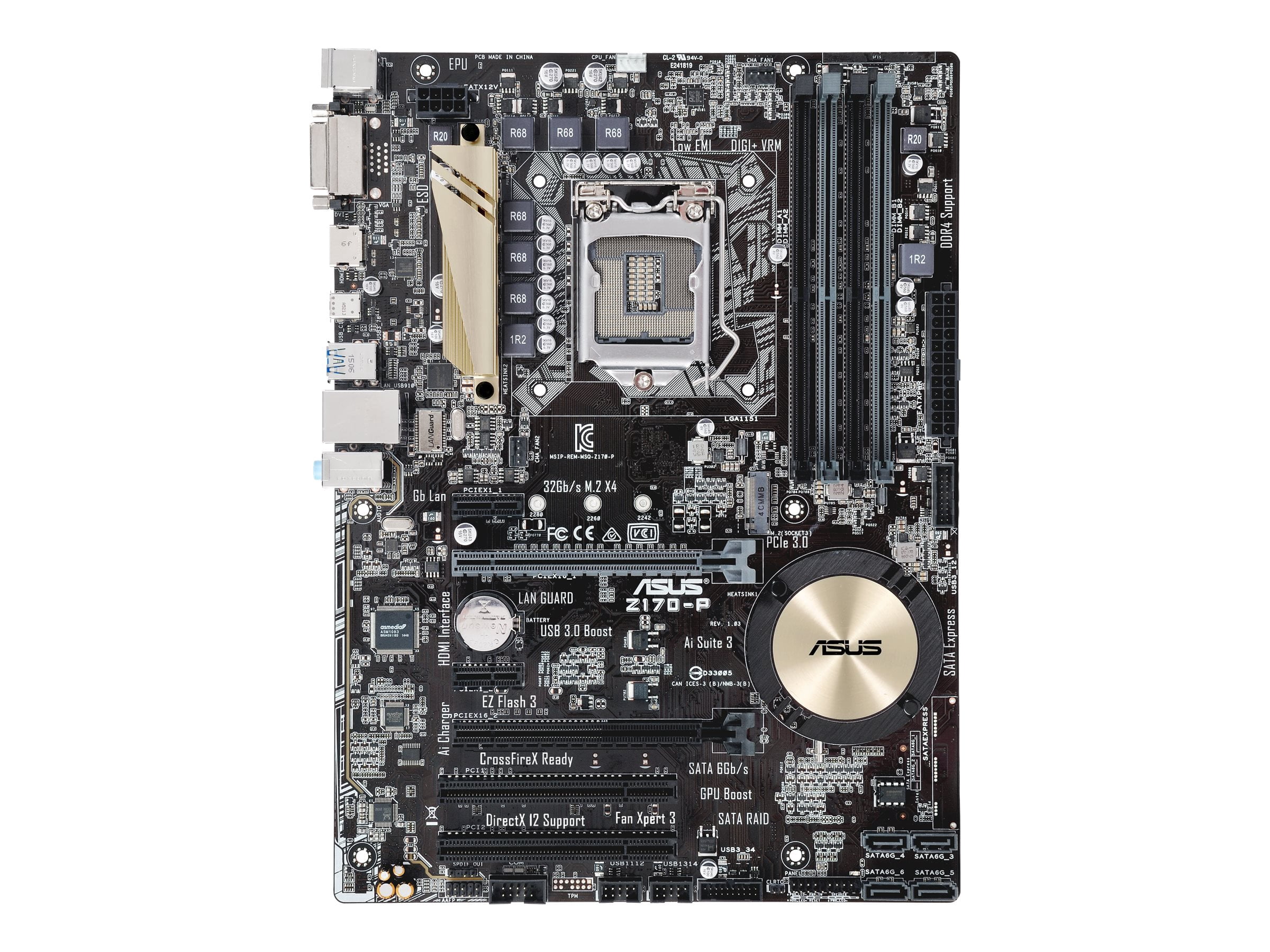 ASUS Z170 P Motherboard ATX LGA1151 Socket Z170 Chipset USB 3