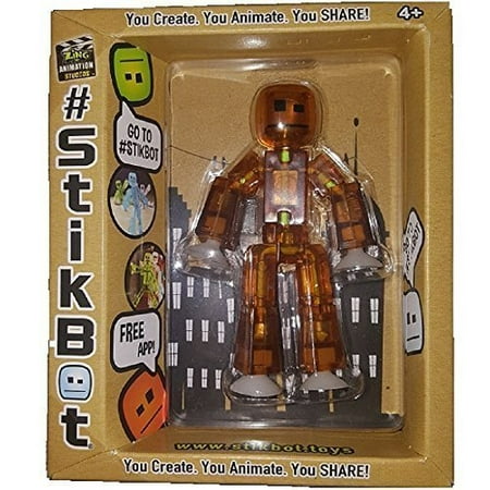 Stikbot Translucent Brown Action Figure Amber Animation Toy Social ...