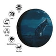 JUNZAN Lonely Night Wolf Tire Cover Wheel Protector for Truck SUV ...