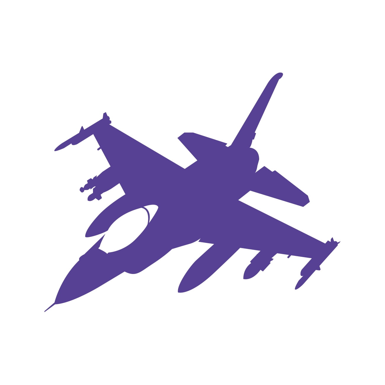 F-16 Fighting Falcon Sticker Decal Die Cut - Self Adhesive Vinyl ...