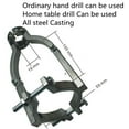 Kesoto Square Hole Drill Bit Adapter Mortising Attachment Steel Bracket 38 55mm Clamp