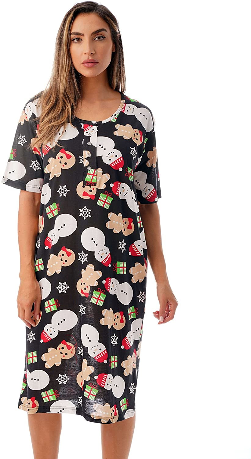 Short Sleeve Nightgown Sleep Dress for Women | Walmart Canada