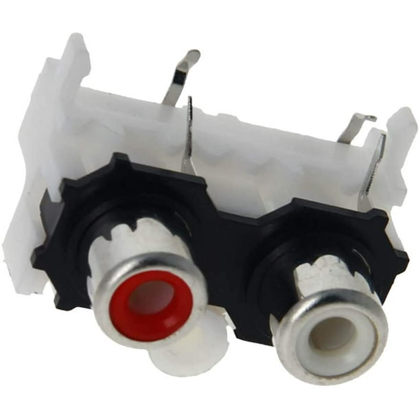 Fielect PCB Mount AV Concentric Socket RCA Female Outlet Video AV ...